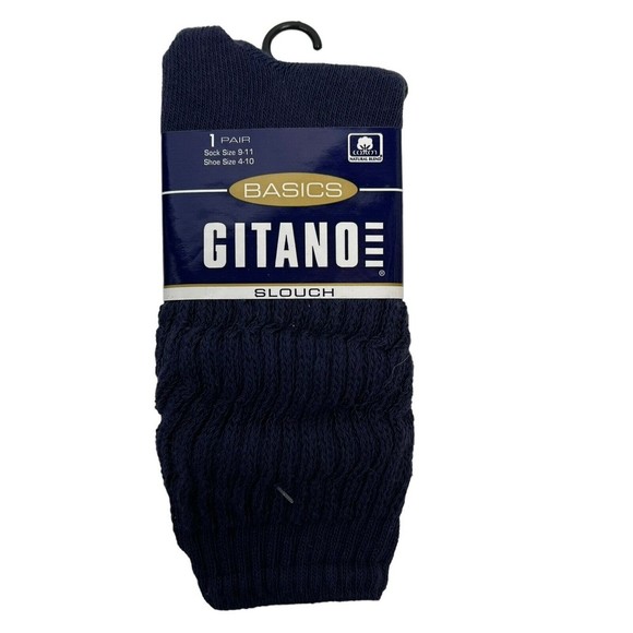 Gitano | Intimates & Sleepwear | Vtg Gitano Slouch Navy Blue Socks ...